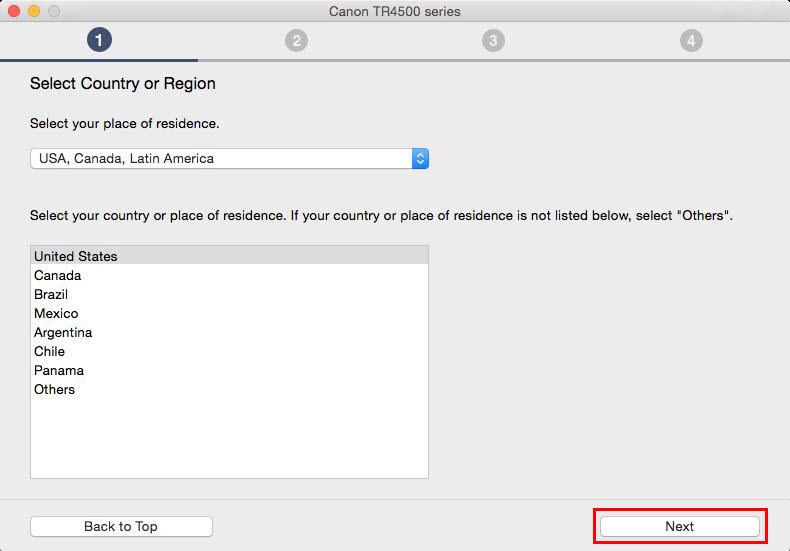 PIXMA TR4520 / TR4522 Easy Wireless Connect Setup - Mac