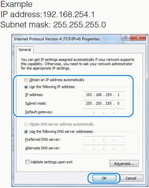 Setting an IP Address