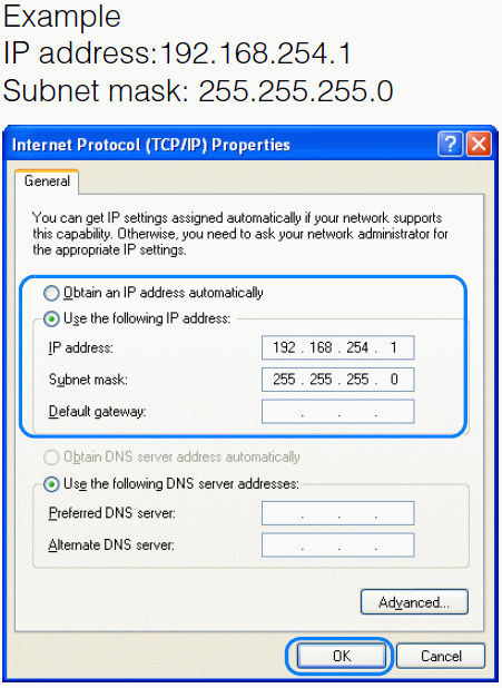 Setting an IP Address