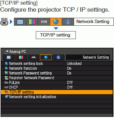 TCP / IP Setting