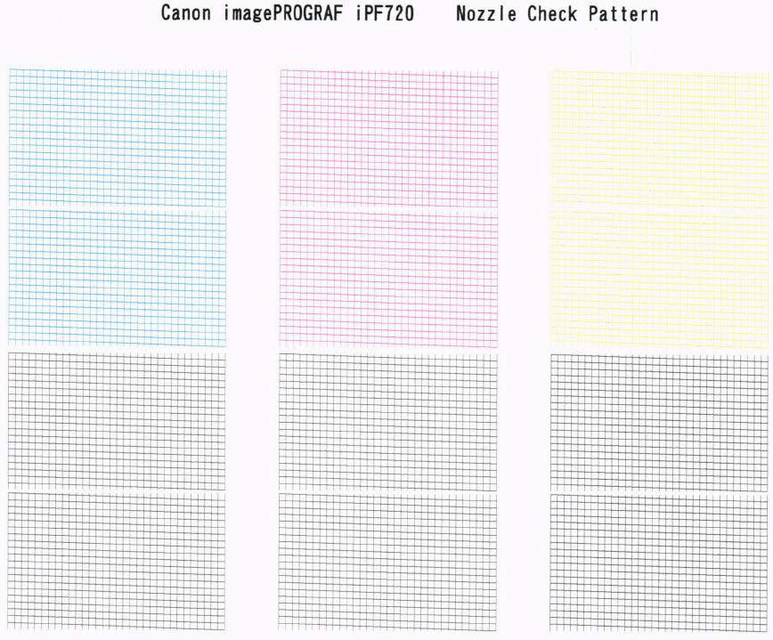 Nozzle Check Pattern - iPF720
