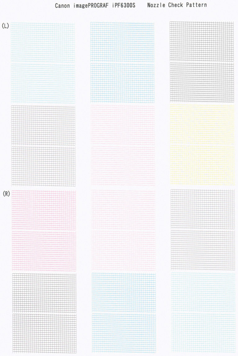 Nozzle Check Pattern - iPF6300S