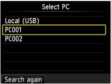 How to scan using the machine's Operation Panel (Windows)