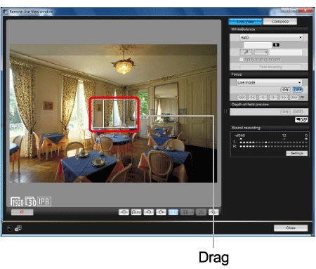 Using the Remote Live View Function in EOS Utility to Shoot Still ...