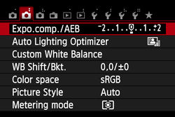 Auto Exposure Bracketing (AEB) (EOS REBEL T4i / EOS 650D)