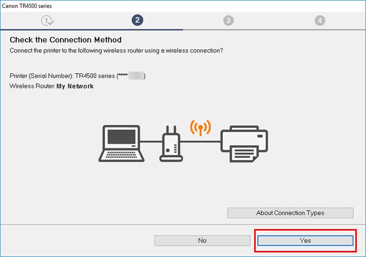 PIXMA TR4520 / TR4522 Easy Wireless Connect Setup - Windows