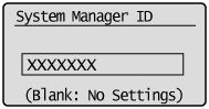 Setting the System Manager Information