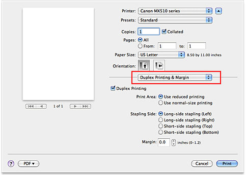 How to print on both sides of the paper (Automatic Duplex Printing) - Mac