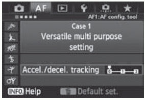 AI Servo AF Characteristics - Acceleration/deceleration tracking