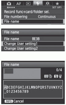 Changing the File Name (EOS-1D C)