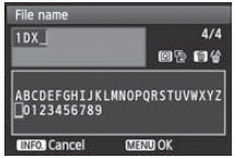 Changing the File Name (EOS-1D C)