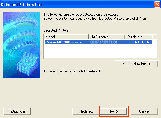 MG5320 Software Installation - Windows