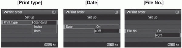 Digital Print Order Format (DPOF)