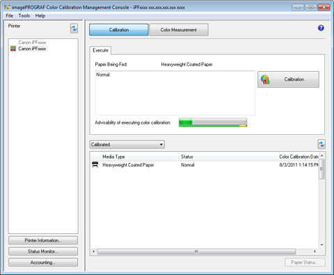 CCMC - Checking the Color Calibration Status (Windows)