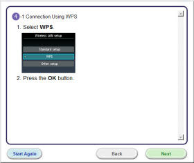 Wireless LAN setup using WPS Method (Macintosh)