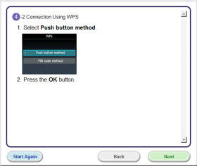 Wireless LAN setup using WPS Method (Macintosh)