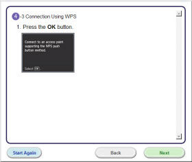 Wireless LAN setup using WPS Method (Macintosh)