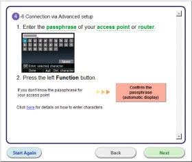 Wireless LAN setup using Advanced Setup Method (Windows) - MG5320