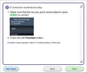 Wireless LAN setup using Advanced Setup Method (Windows) - MG5320