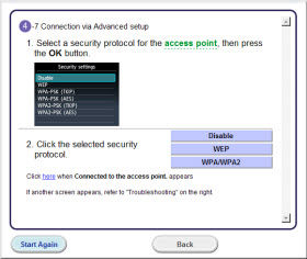 Wireless LAN setup using Advanced Setup Method (Windows) - MG5320