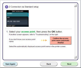 Wireless LAN setup using Standard Setup Method (Windows) - MX892