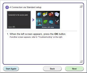 Wireless LAN setup using Standard Setup Method (Windows) - MX892