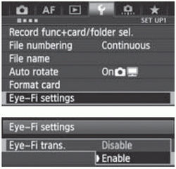 Using Eye-Fi Cards