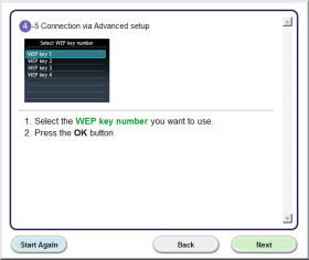 Wireless LAN setup using Advanced Setup Method (Windows) - MX892