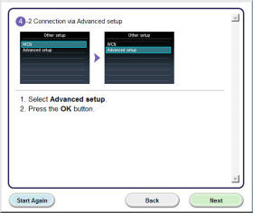 Wireless LAN setup using Advanced Setup Method (Windows) - MX892