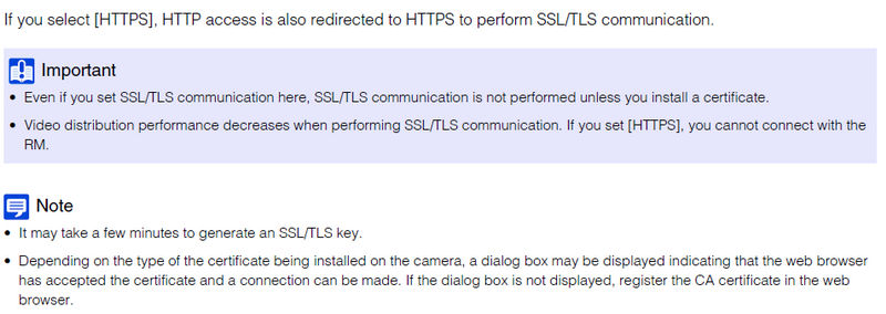 [Security] > [SSL/TLS] Setting HTTP Communication Encryption