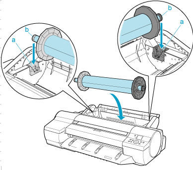 How to load roll paper - iPF605