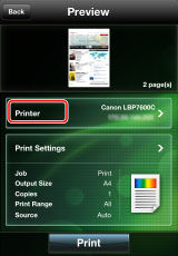 What preparations are required to print from Canon Mobile Printing ...