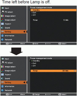 Settings - Power management mode