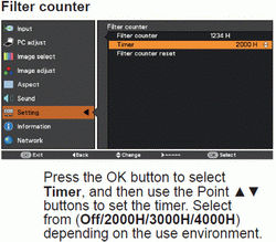 Settings - Filter Counter