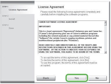 Installation Procedure for USB Connection Windows