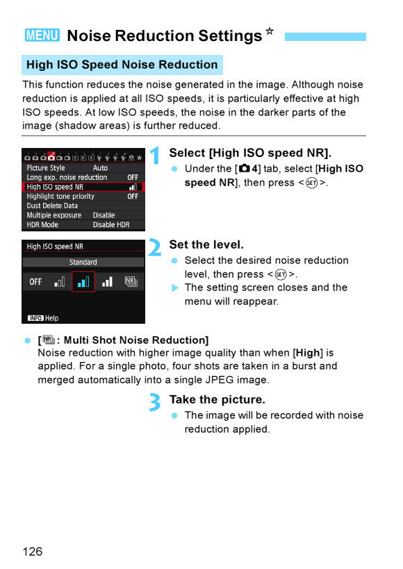 How to use High ISO Speed Noise Reduction on the EOS 6D.
