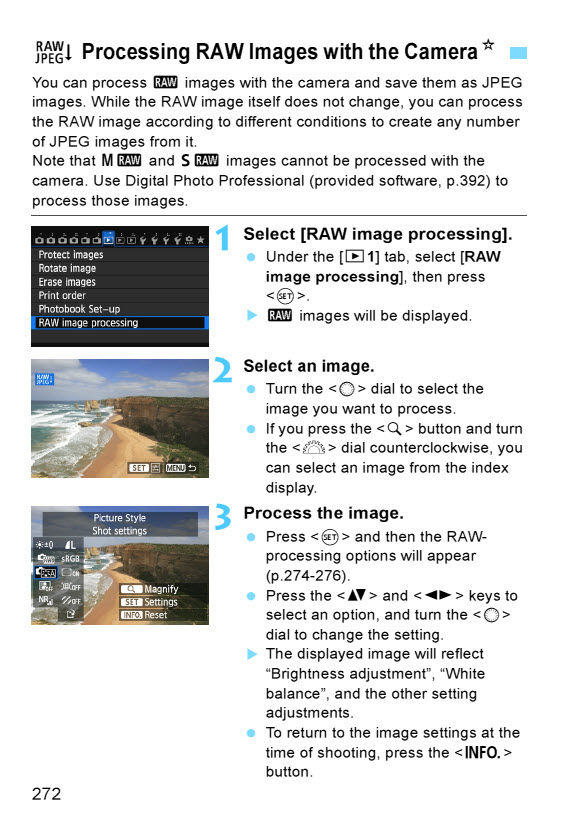How to process RAW images with the EOS 6D.