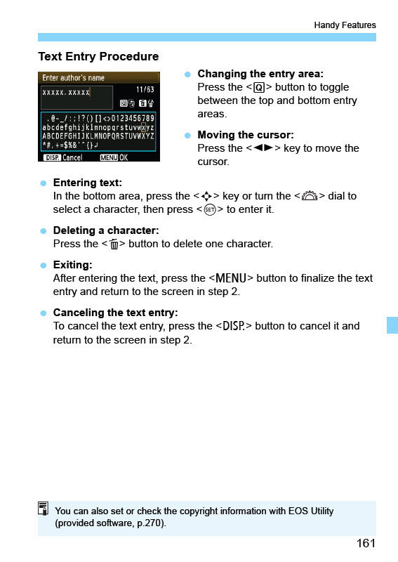 How to set copyright information on the EOS Digital Rebel T3 and T3i.