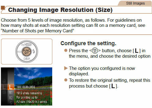 Changing Image Resolution (Size)