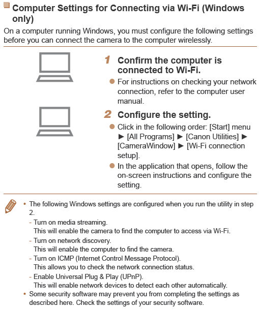 Connecting to a Computer via WiFi