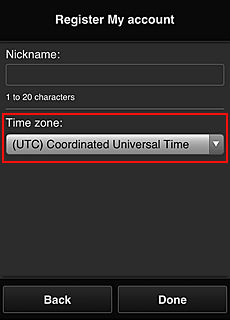 Registering User Information to the Canon Inkjet Cloud Printing Center ...