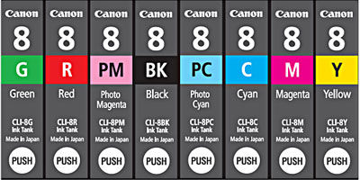 Install the print head and ink tanks correctly Pro9000 Mark II