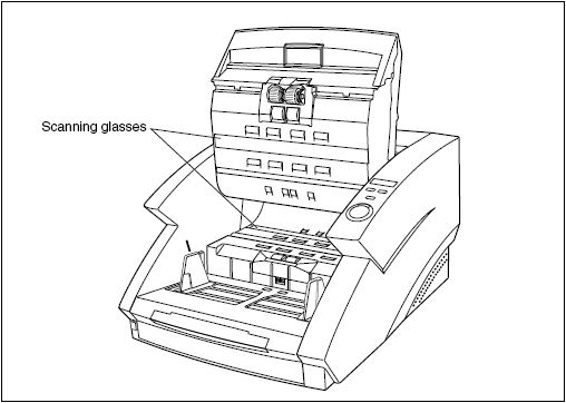 Clean the scanning glasses and rollers.