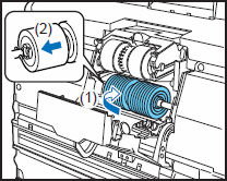 Removing and Reinstalling the Rollers (DR-G1130/G1100)