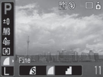 Changing the resolution and compression on PowerShot A1000 IS and A2000 IS.