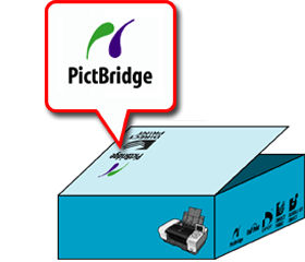 Printers that offer direct printing via PictBridge are supported