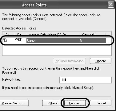 Select an access point
