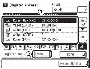 Erasing Addresses from the Address Book