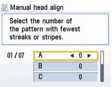 Perform A Manual Print Head Alignment MP640 / MP640R