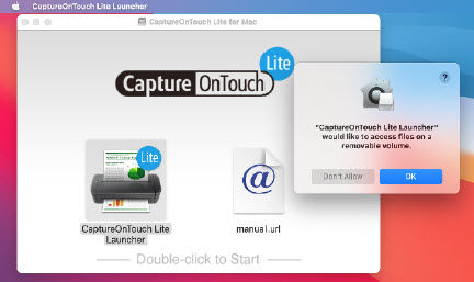How to use CaptureOnTouch Lite on macOS 11 (Big Sur)